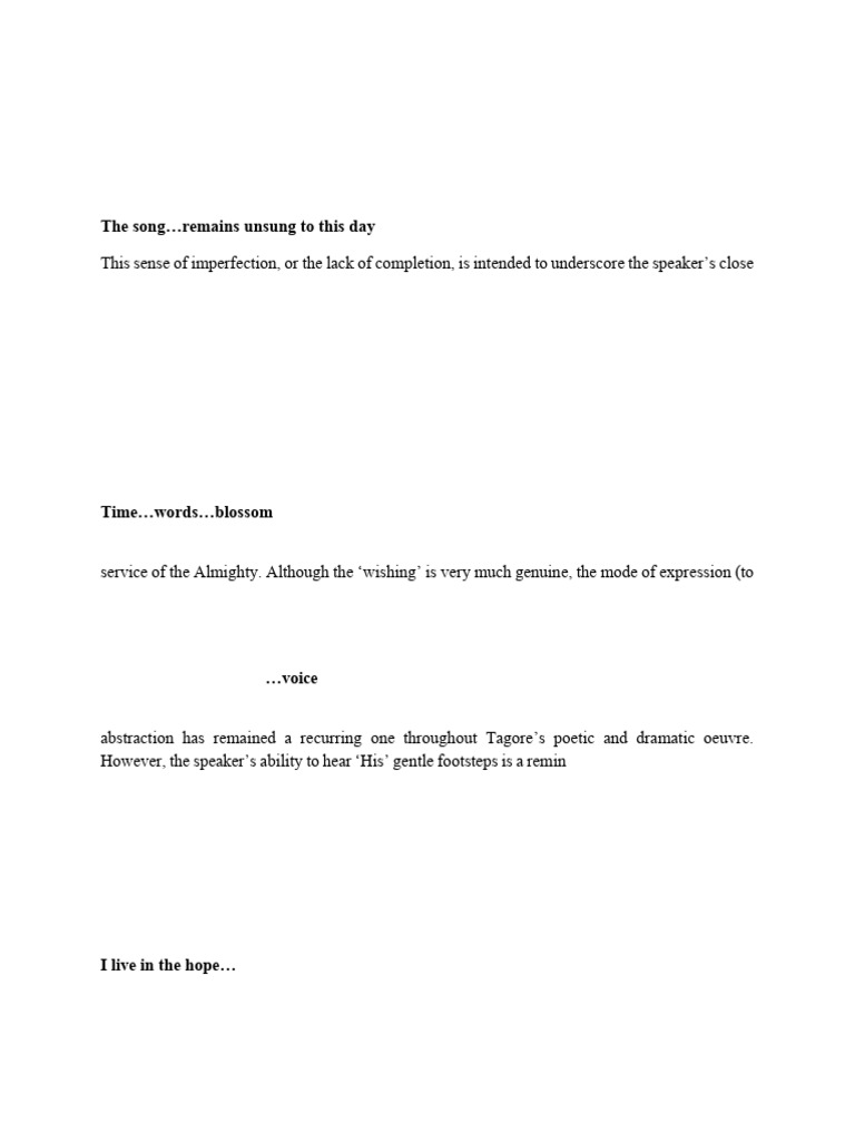 Gitanjali Song 13 | PDF | Philosophy