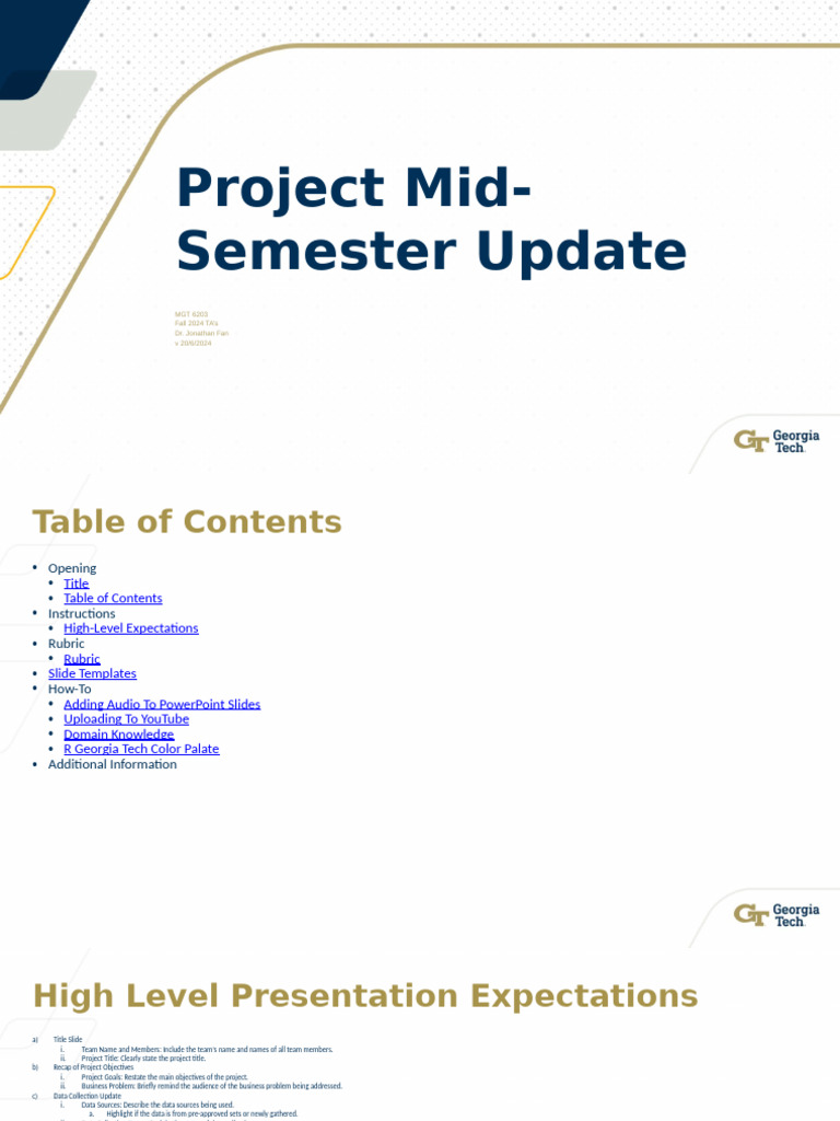 MGT 6203 Mid-Semester Project Update | PDF | You Tube | Data
