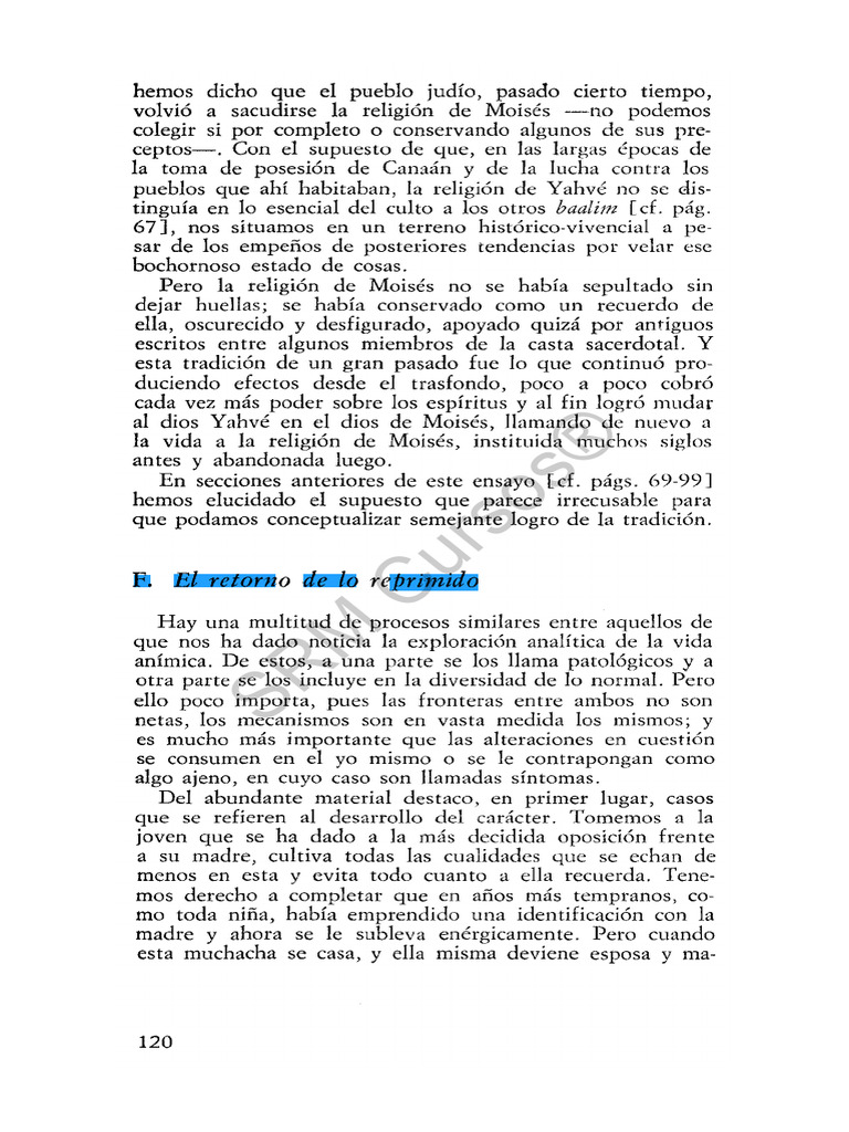 El Retorno de Lo Reprimido | PDF | Dios