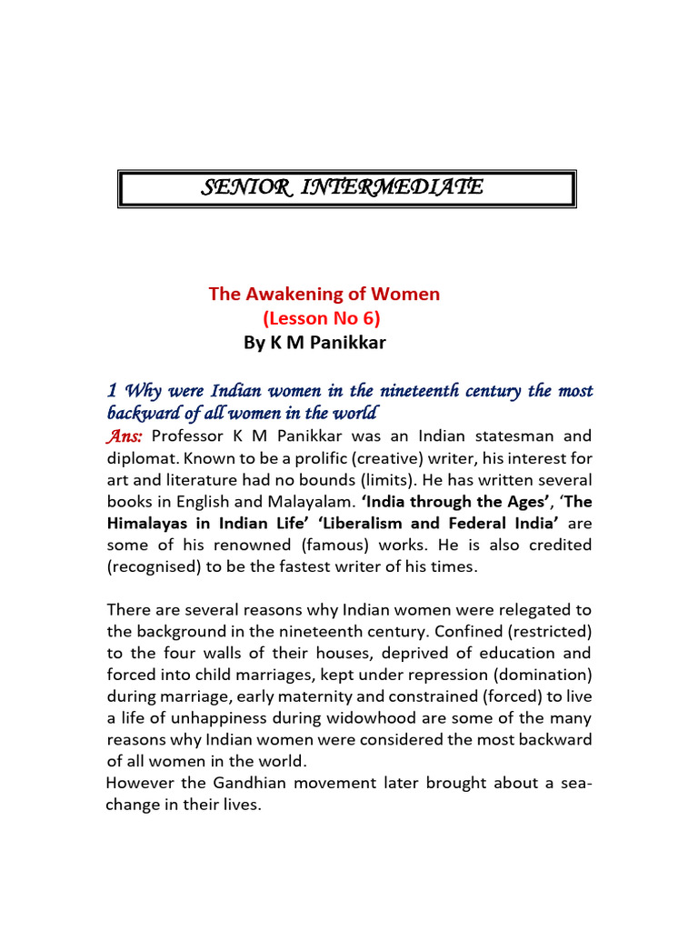 Awakening of Women in India | PDF