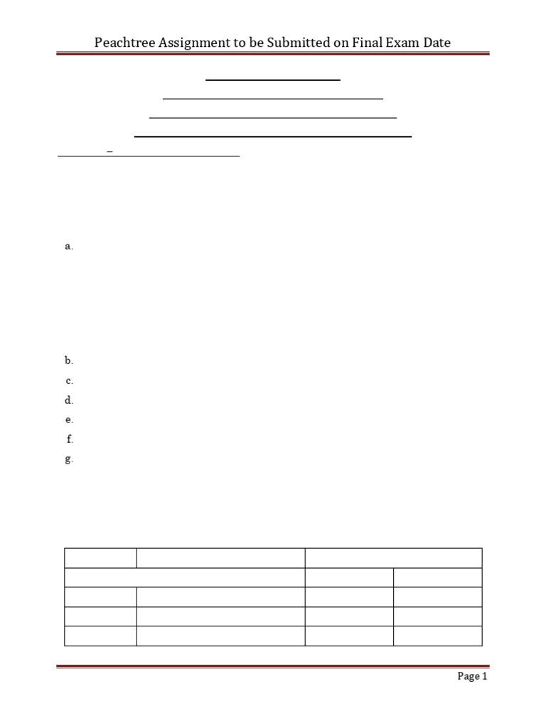 Peachtree Assignment | PDF | Receipt | Debits And Credits