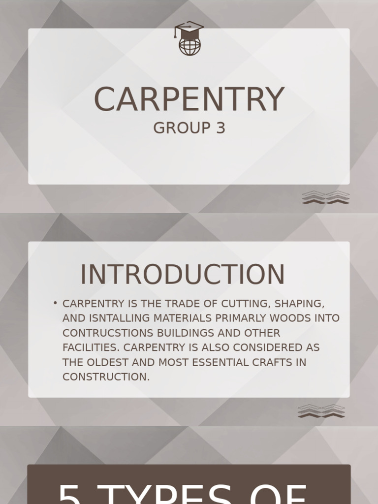 Tle Carpenty Group3 | PDF | Drill | Carpentry