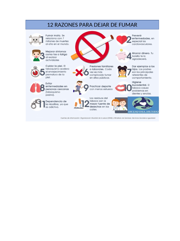 Beneficios de No Fumar | PDF