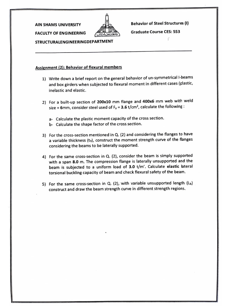 CES 553-541 - Assignment 2 | PDF