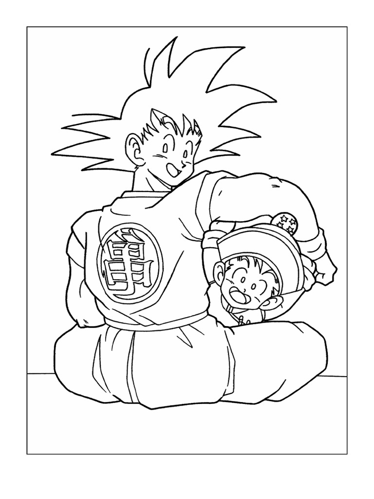 coloring-child-goku-gohan | PDF