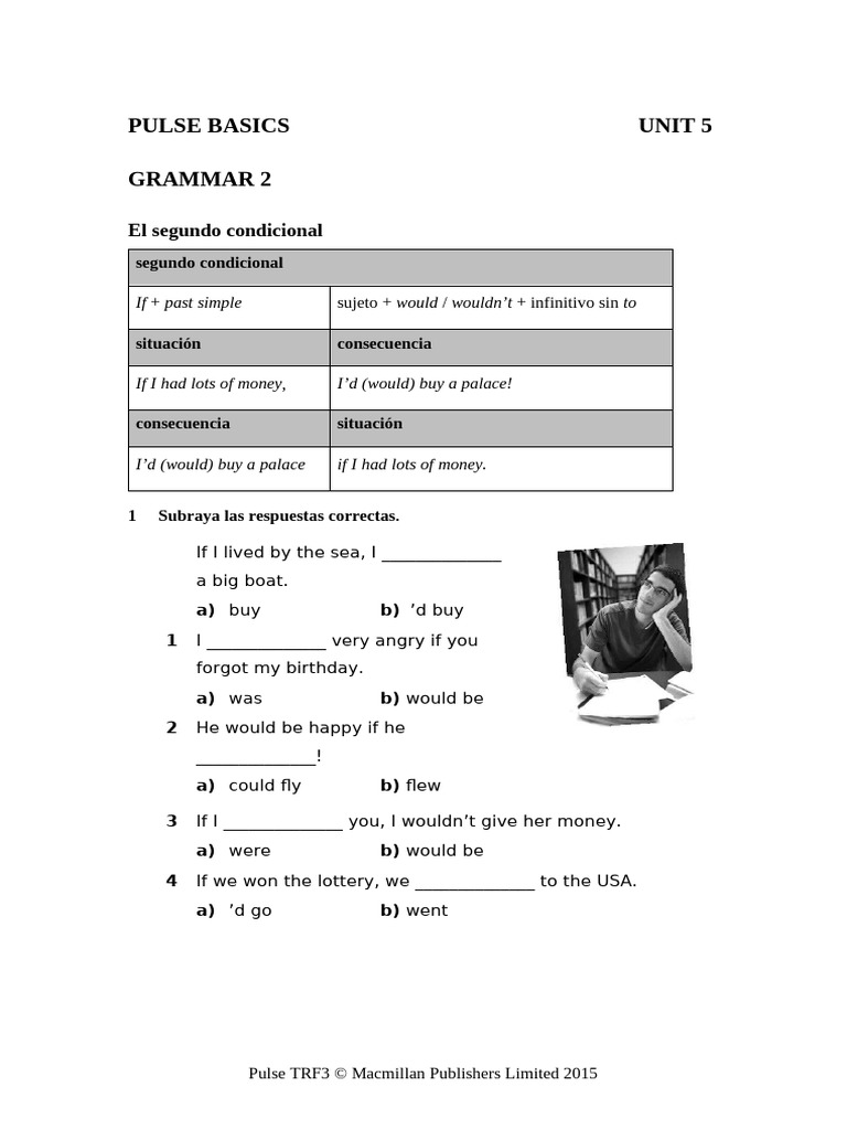 Pulse trf3 U5 Basics Grammar 2 Cast | PDF