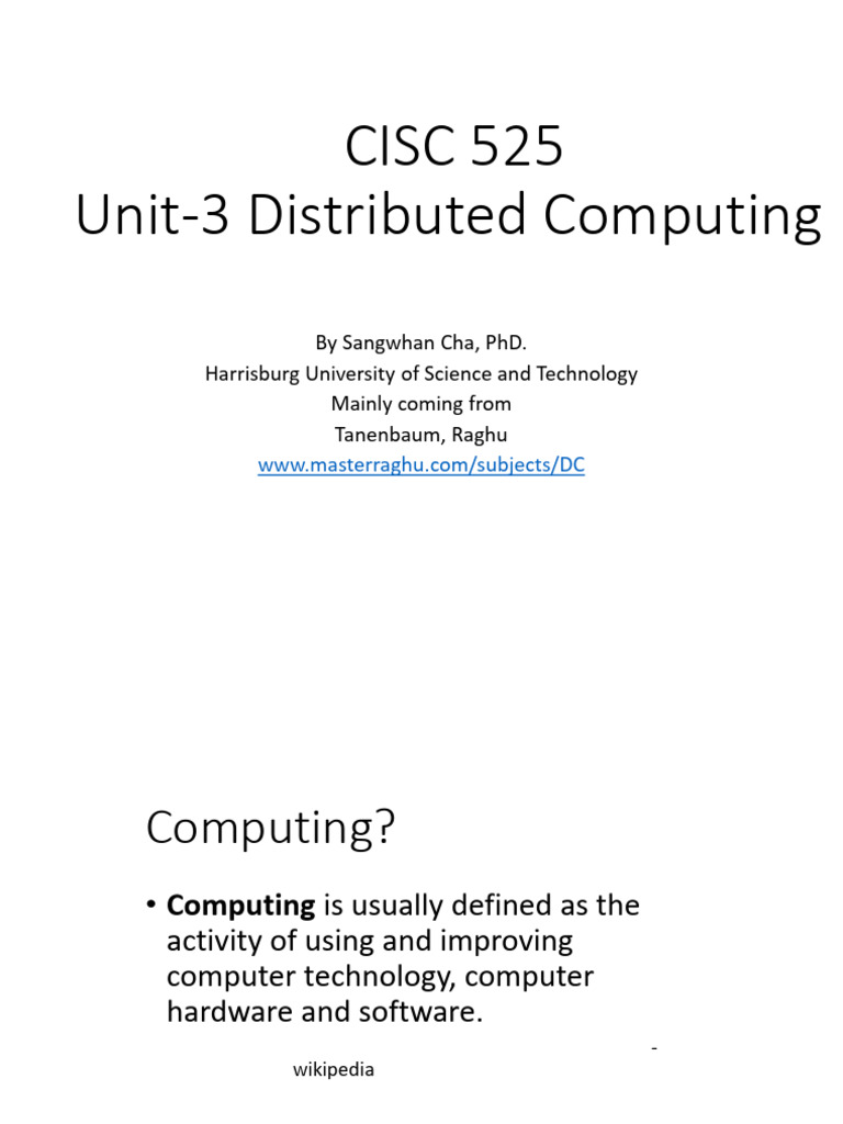 Distributedcomputing Rev2 Pdf Computer Cluster Grid Computing