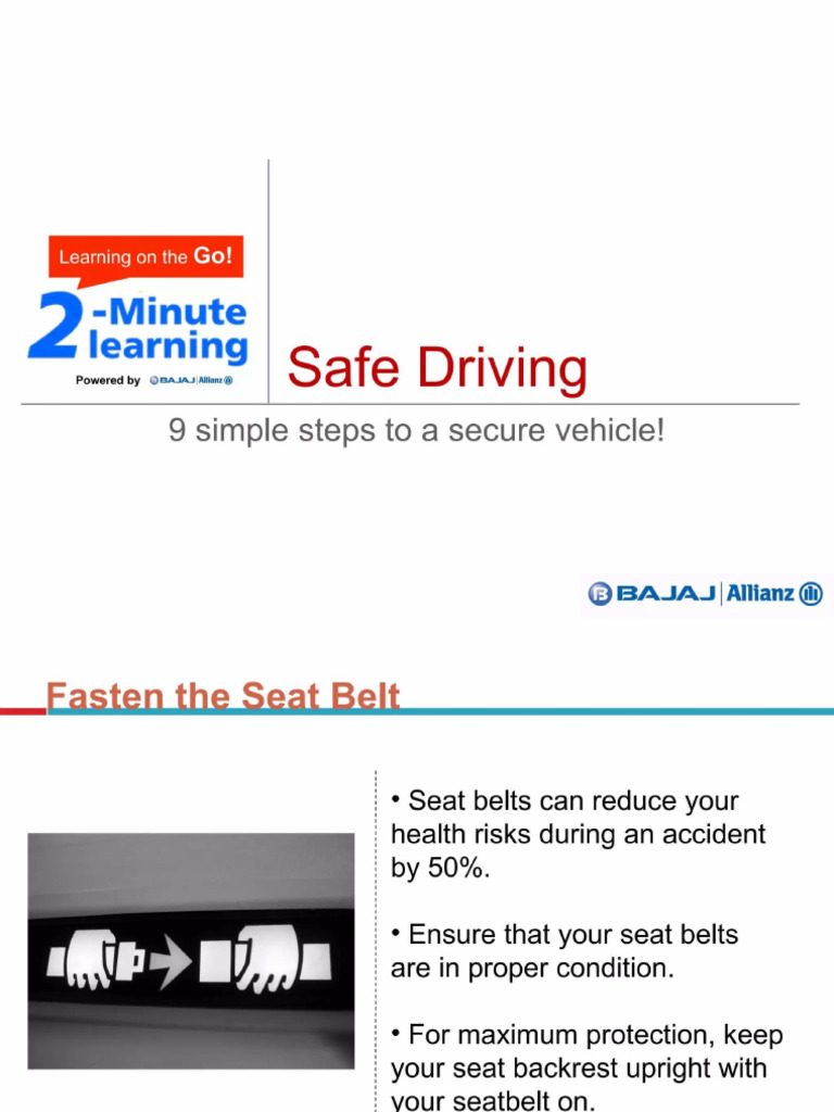Safe Driving Presentation | PDF