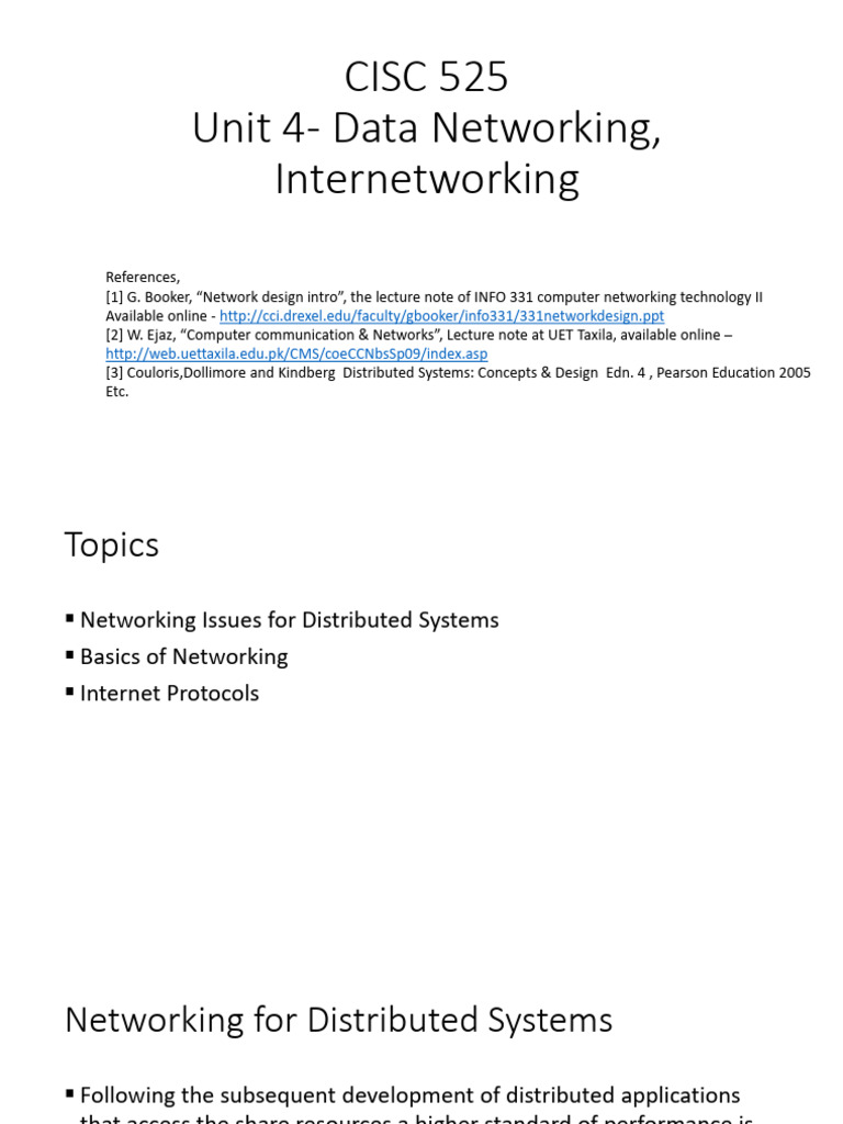 Internetworking_Lecture_PartA | PDF | Computer Network | Osi Model