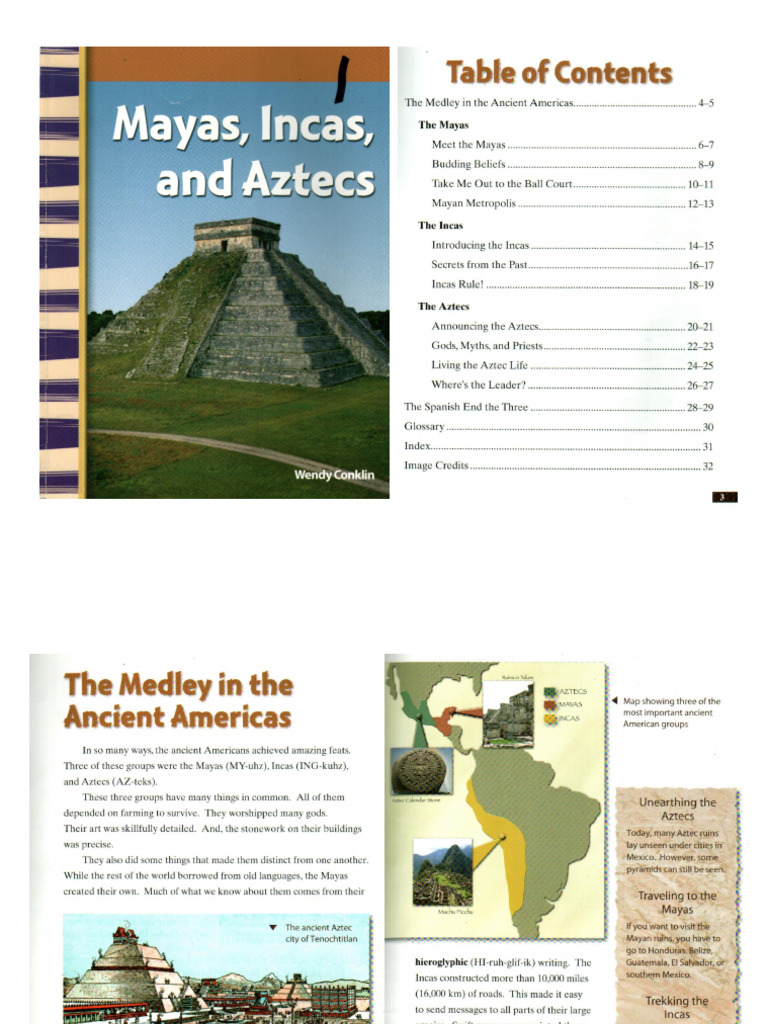 Mayas Incas Aztecs Book 1 | PDF