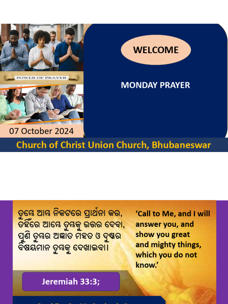 Monday Prayer Points - 07 October 024 PDF | PDF | Prayer