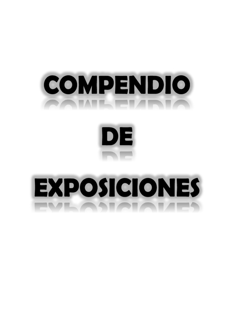 Compendio de Exposiciones | PDF