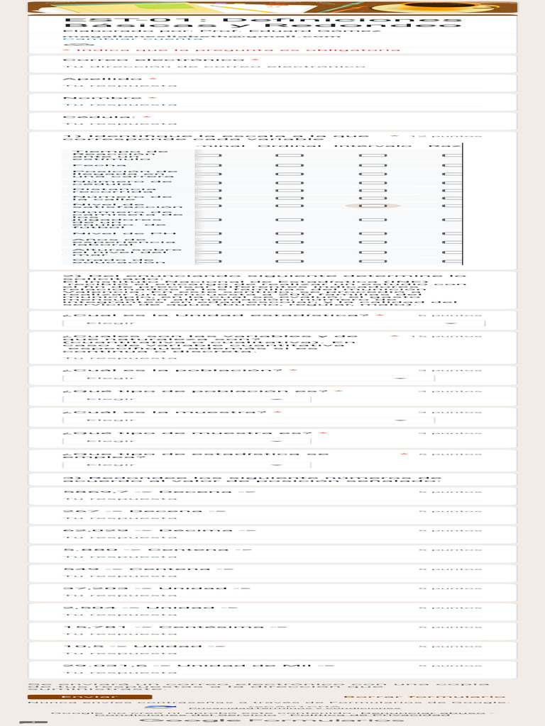 EST-01 Definiciones Básicas y Redondeo | PDF