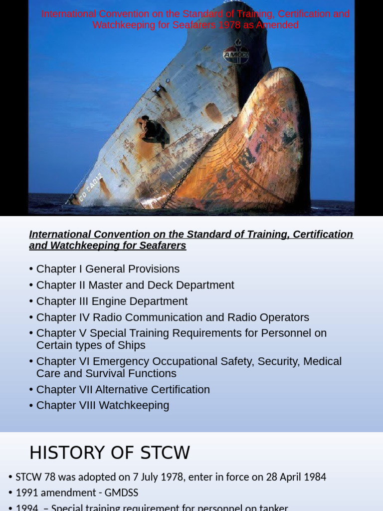 STCW | PDF | Ships | Sailor