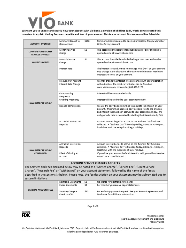 Vio Fee AAD Privacy | PDF | Overdraft | Cheque