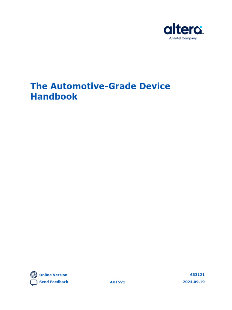 Automotive - Handbook 683121 666854 | PDF | Field Programmable Gate ...