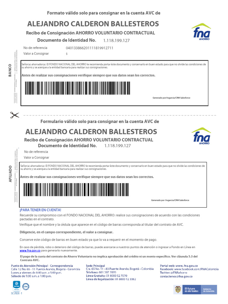 Formato para Pago Alejandro Fna | PDF