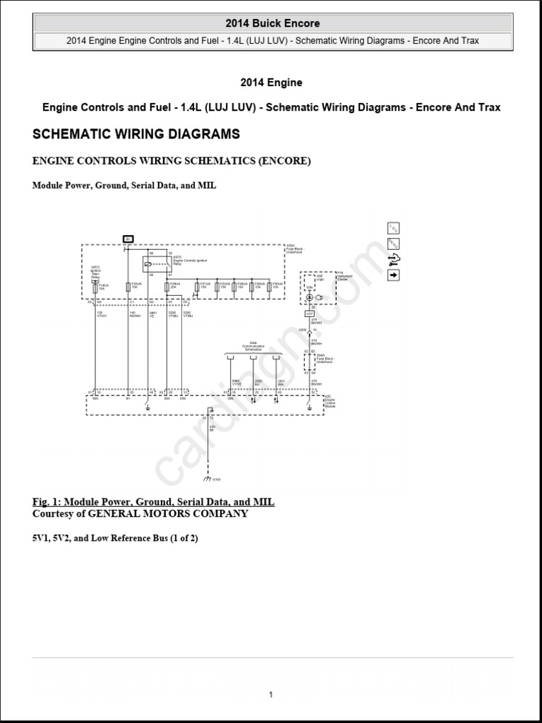 2014 Engine Engine Controls and Fuel - 1.4L (LUJ LUV) - Schematic ...