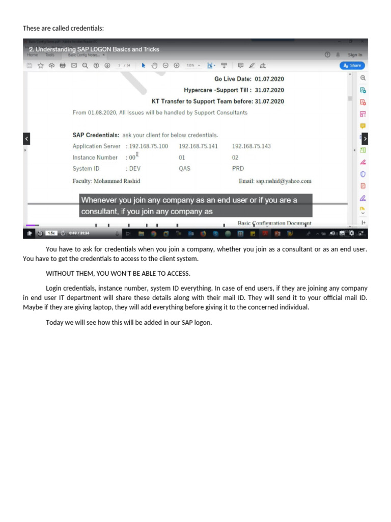 Understanding SAP LOGON Basics and Tricks | PDF | Login | System Software