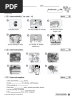 Kids Can 4 Unit 1 Activities | PDF