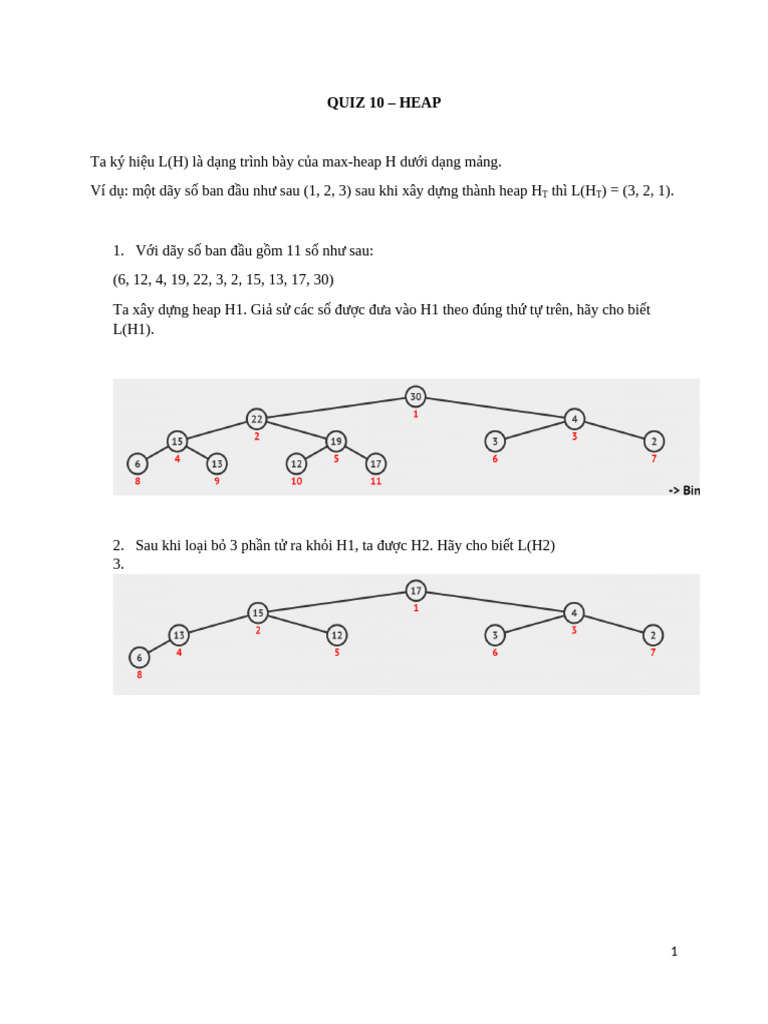 QUIZ 9 - Heap | PDF