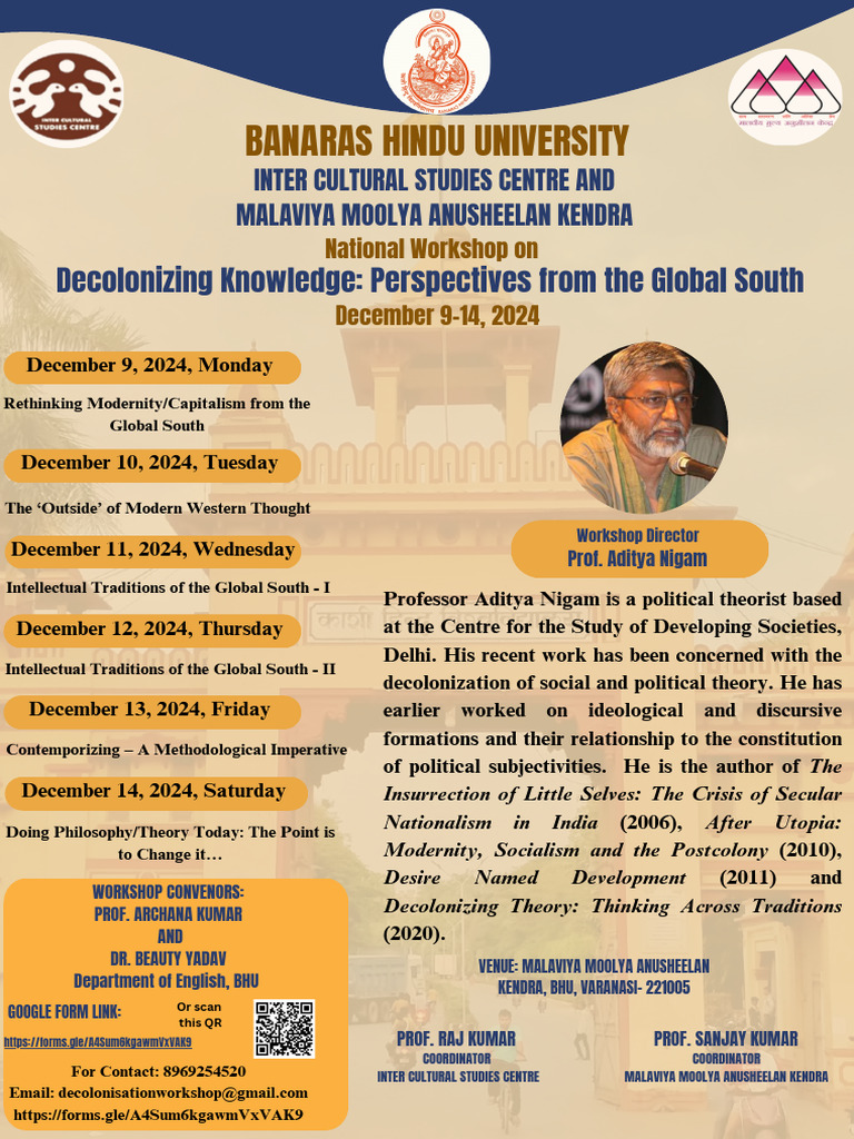 WORKSHOP ON DECOLONIZING KNOWLDGE | PDF | Knowledge | Theory