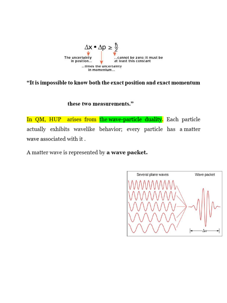 Chapter 1.2 - The Wave Equation (Uncertainity) | PDF | Uncertainty Principle | Waves