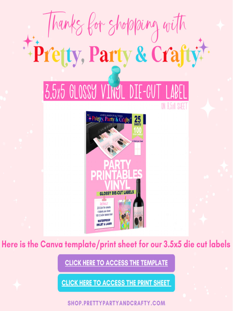 PPC-3.5x5 Die Cut CANVA LINK | PDF | Cooking, Food & Wine | Wellness