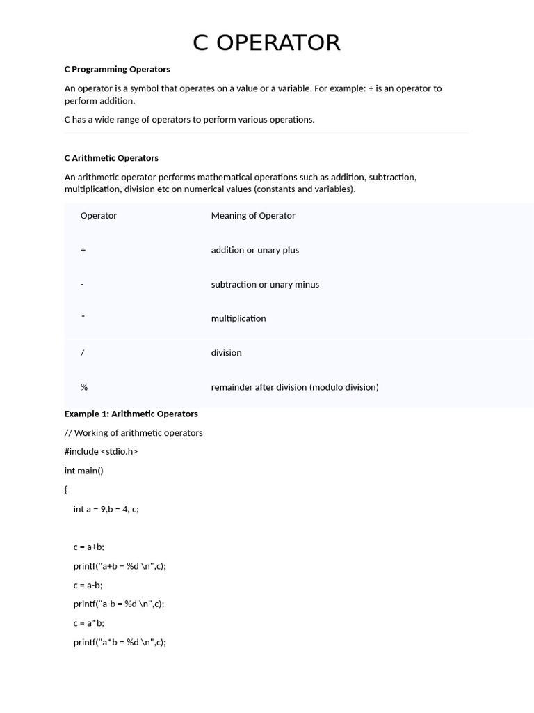 Your First C Progra5 | PDF | Division (Mathematics) | Arithmetic