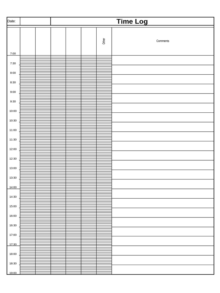 Daily Time Log and Activity Breakdown | PDF