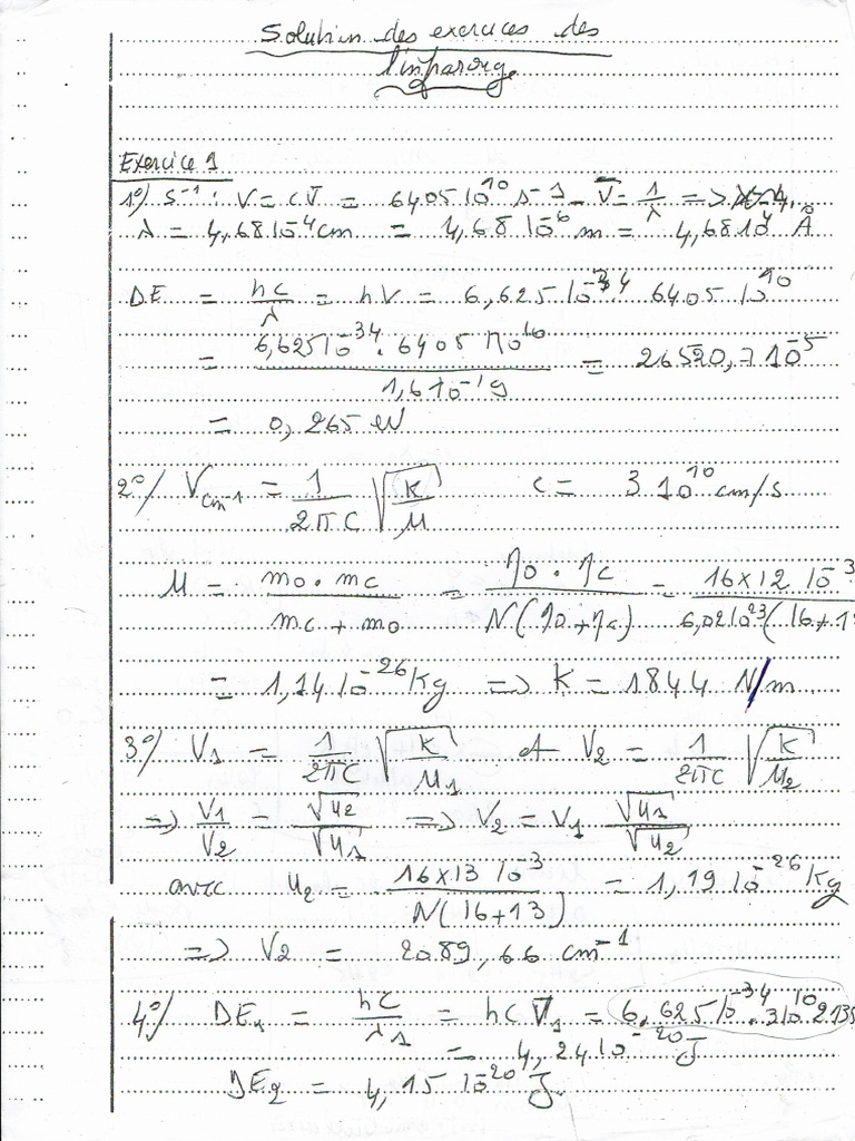 Solution TD Infrarouge | PDF