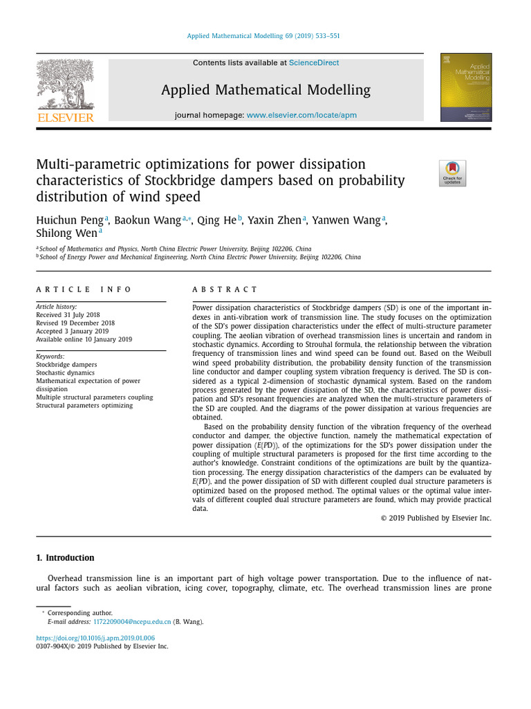 Multi-parametric optimizations for power dissipation | PDF | Damping | Physical Quantities