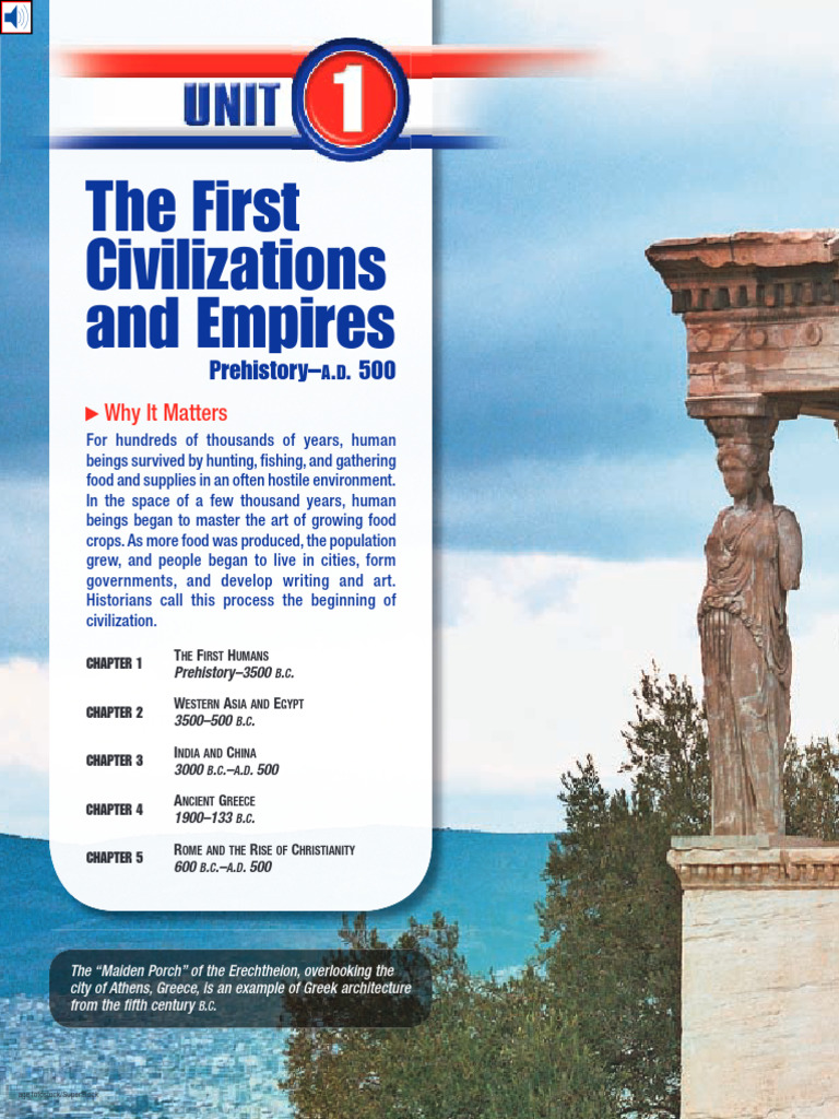 Chapter 1 - The First Humans, Prehistory-3500 B.C. - Chap01 | PDF