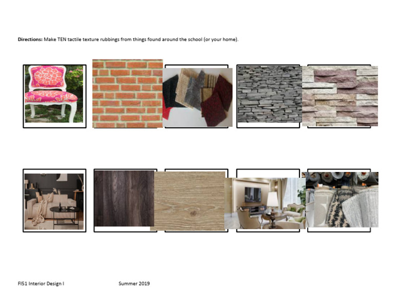 file.Texture Rubbing Activity | PDF
