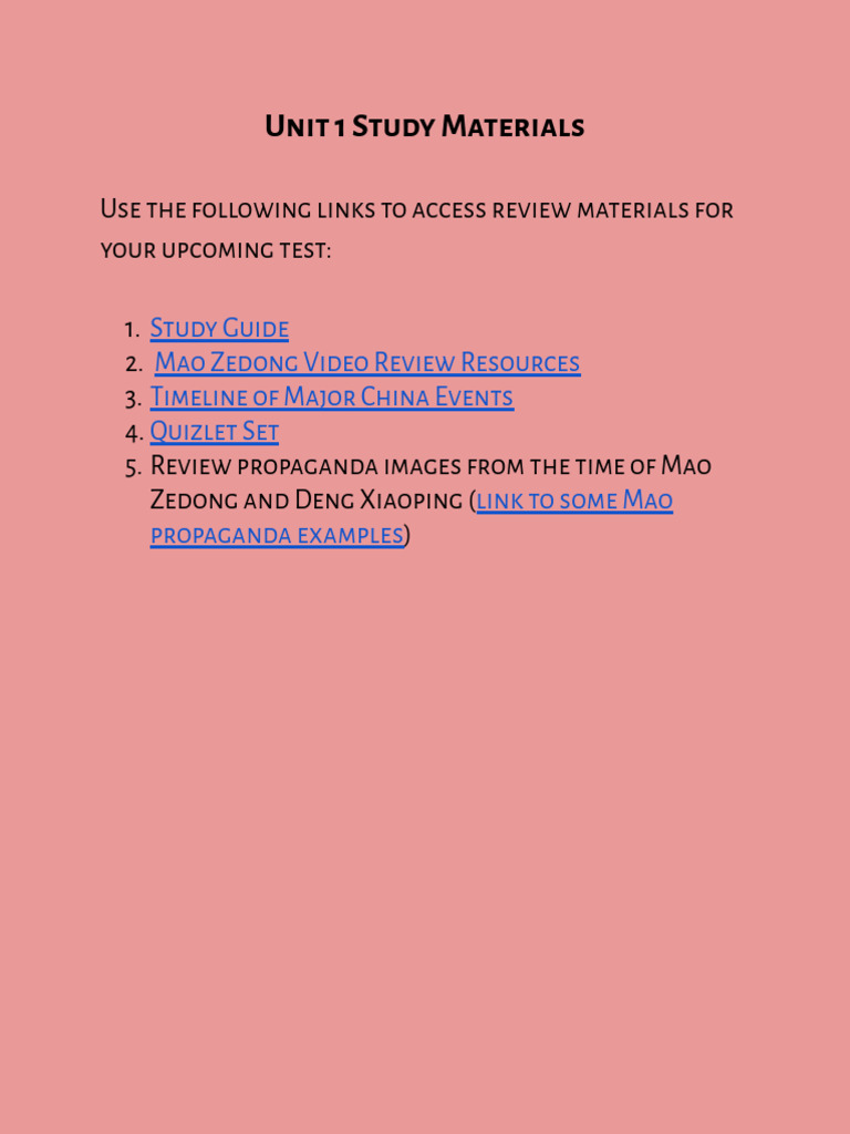 Unit 1 Study Materials | PDF | Career & Growth | Self-Improvement