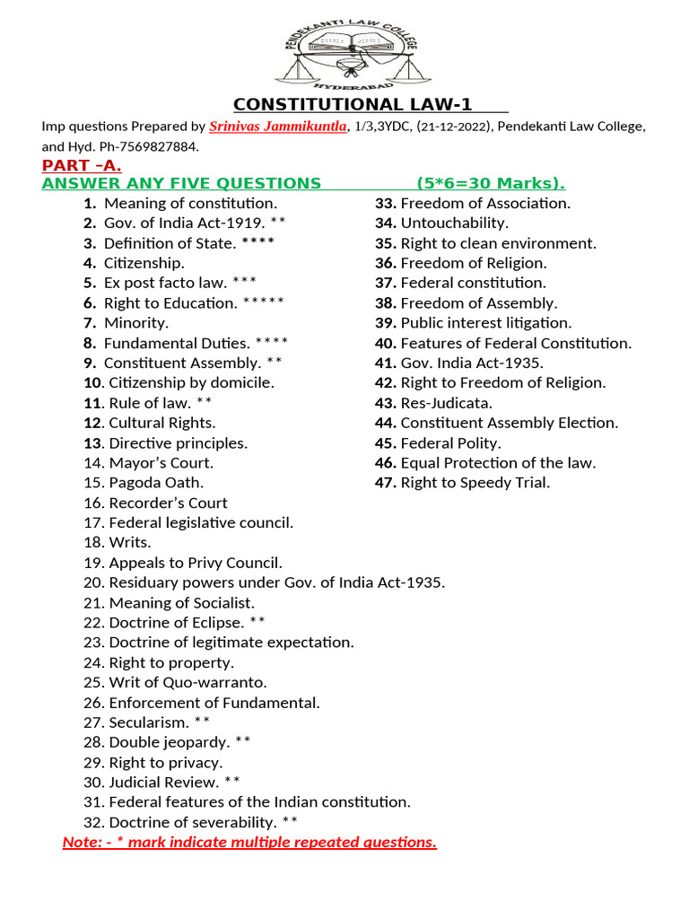 PLC important questions | PDF | Legal Documents | Rights