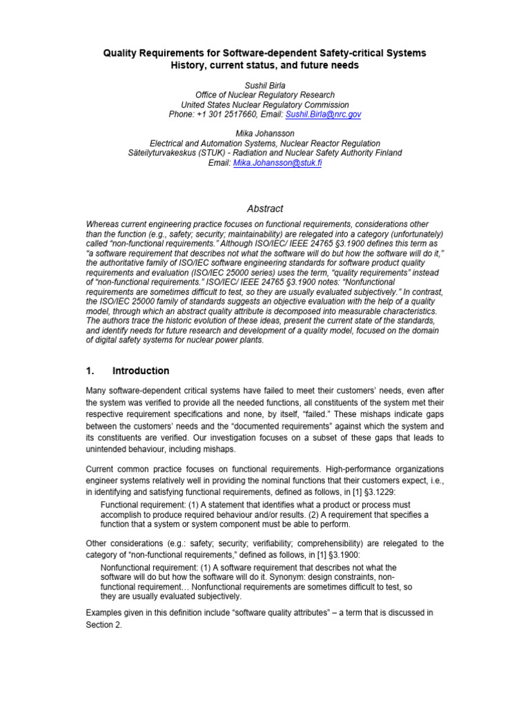 ML14247A205 | PDF | System | Verification And Validation