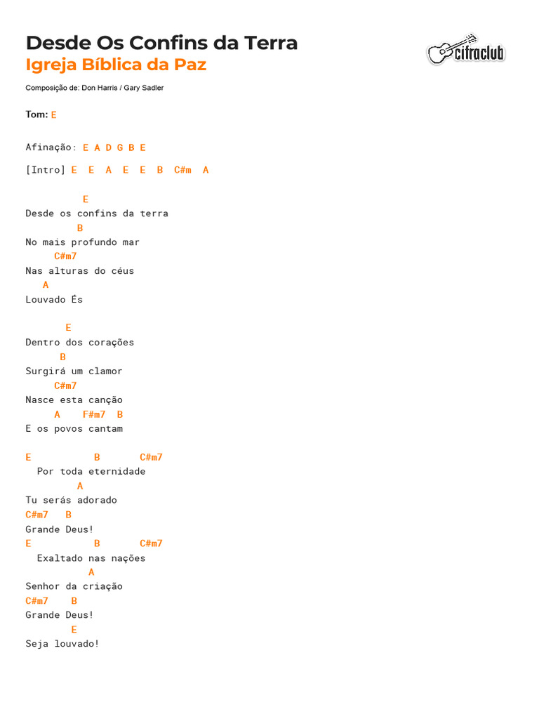 Louvor Universal a Deus | PDF