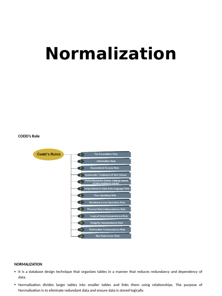 Normalization | PDF | Computing | Computer Data Normalization | PDF | Computing | Computer Data
