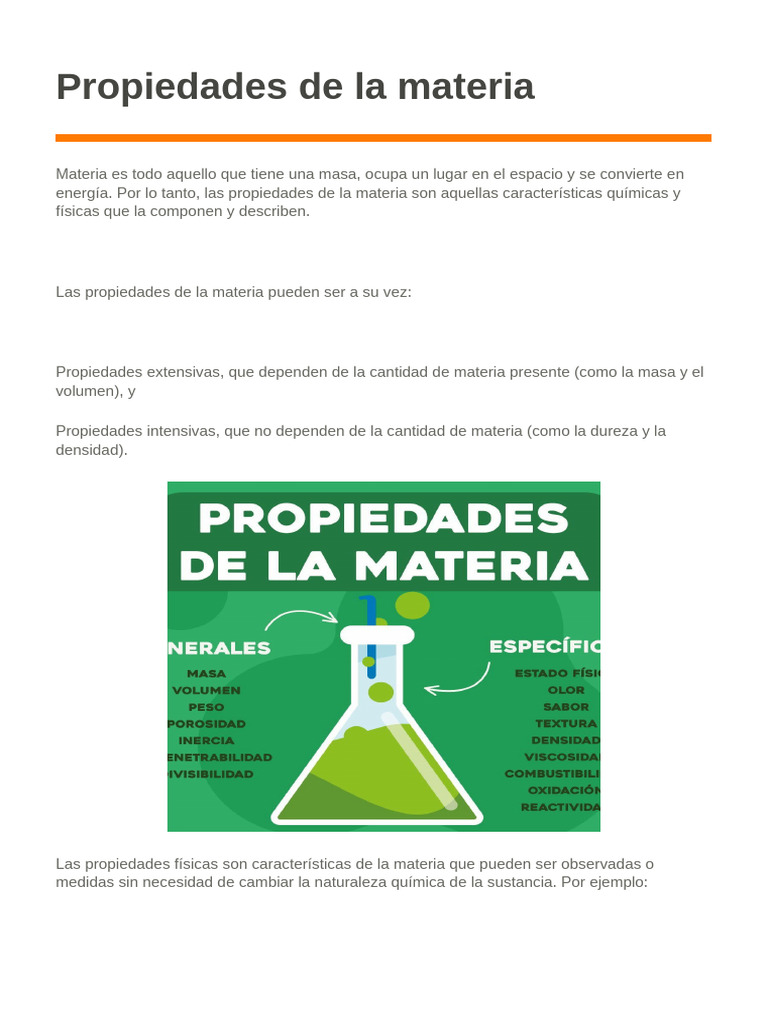 Propiedades de La Materia | PDF