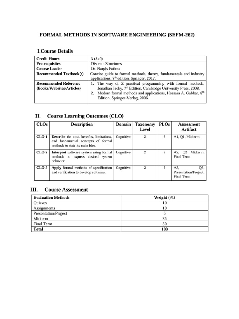 Course Outline | PDF