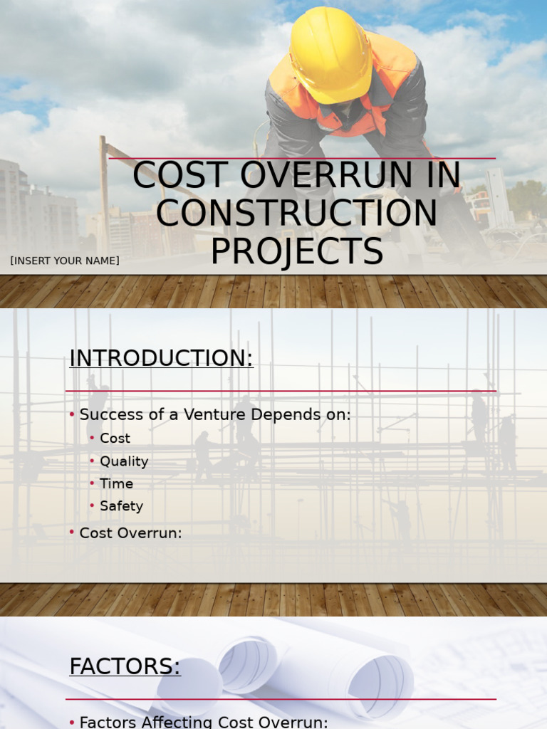 Cost Overrun in Construction Projects | PDF
