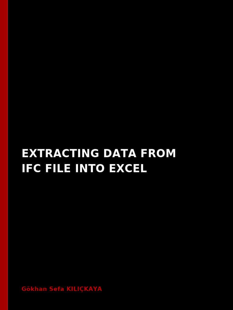 Data Analysis and Extraction IFC File Into Exel | PDF