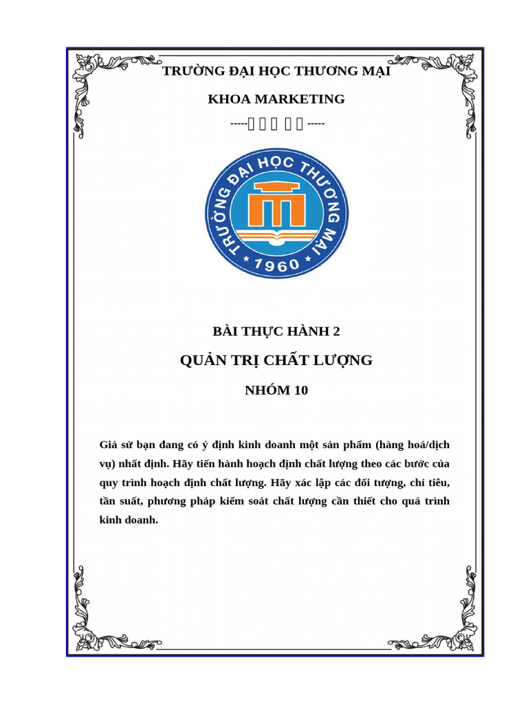 QTCL - Bài TH C Hành 2 | PDF