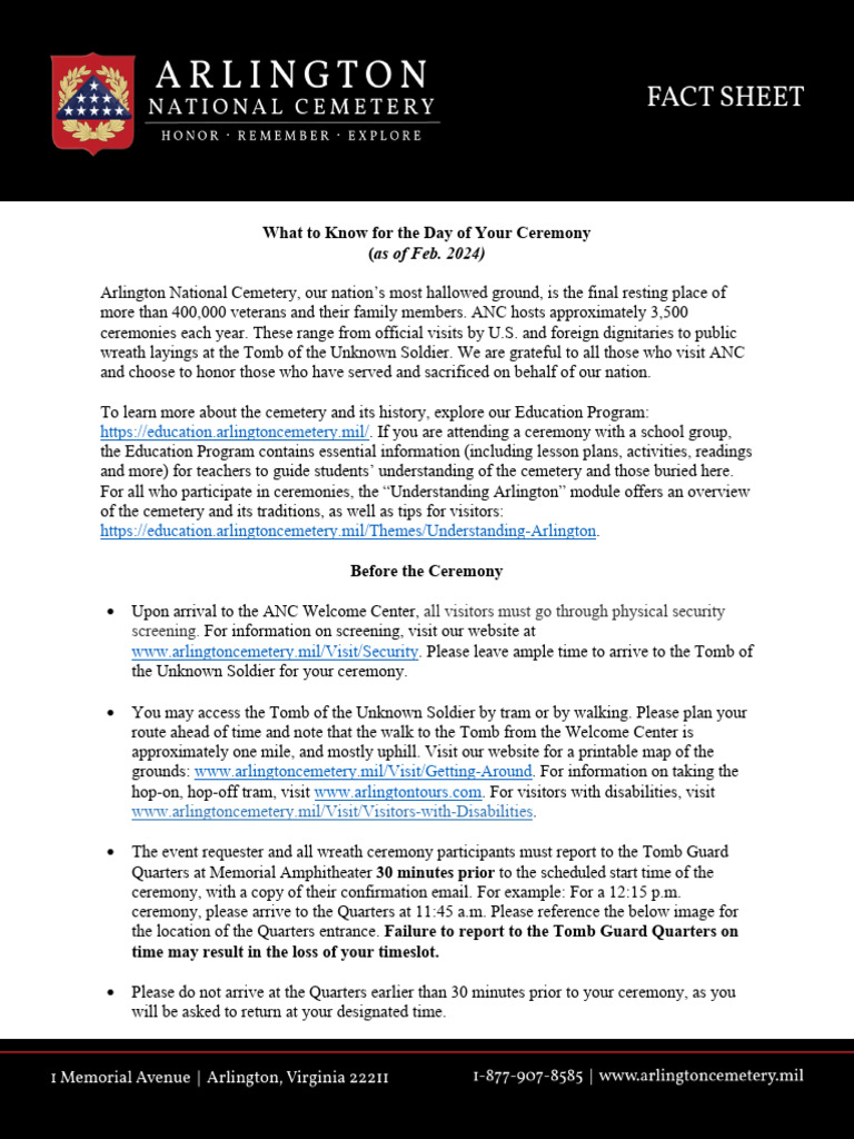 Day of Event - Need To Know | PDF