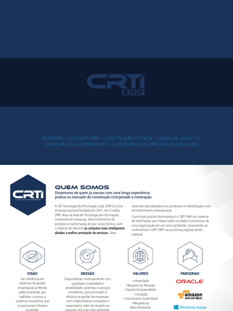Sistema CRTI ERP para Gestão Empresarial | PDF | Despesa | Planejamento ...