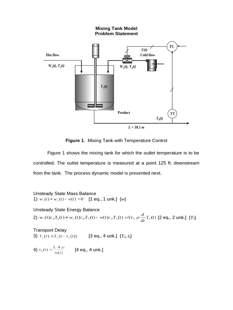 07 Mixing Tank Model | PDF