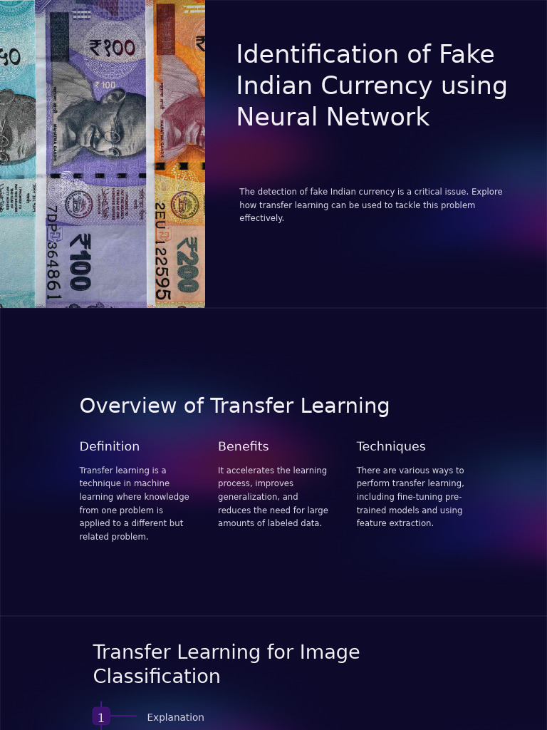 Identifying Fake Indian Currency With Transfer Learning 1 Pdf Deep Learning Artificial