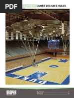 High School Basketball Court Design Rules | PDF | Foot (Unit) | Area