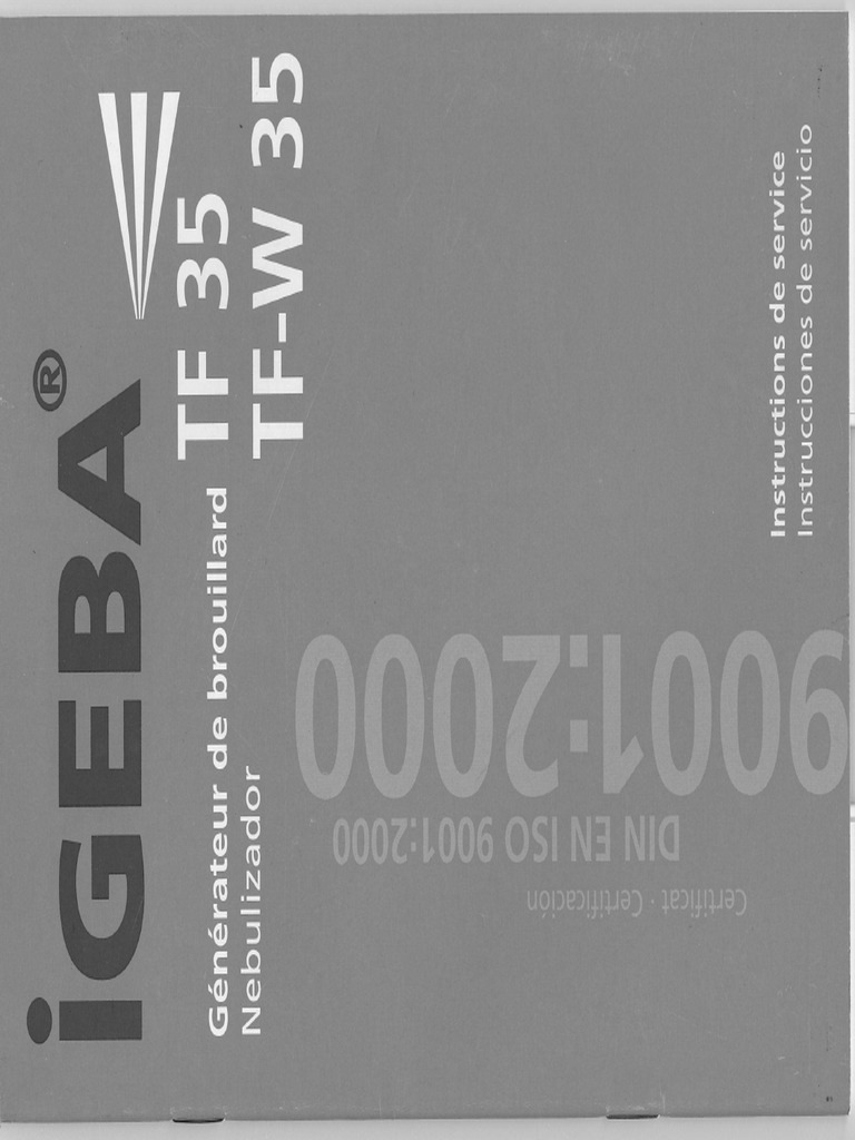 Manual Igeba TF-35 | PDF
